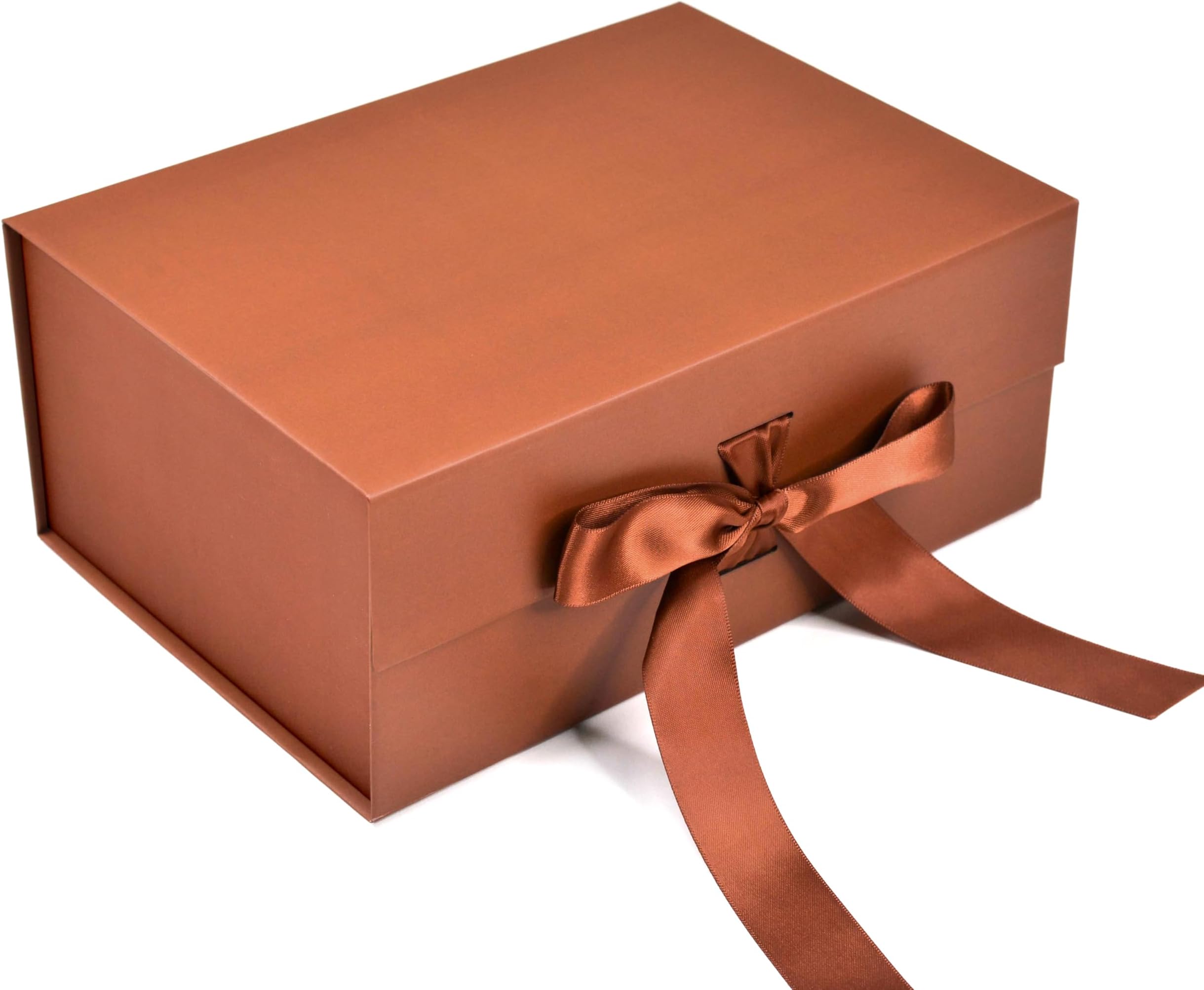 RBS - Rigid Box Sivakasi-Brown Folding Gift Box(23X16X10Cm)With Ribbon ...