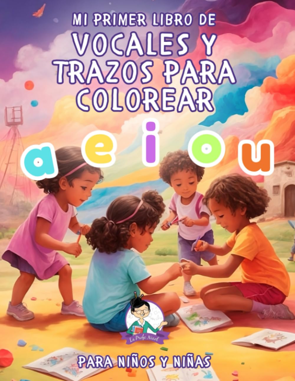 Amazon.com: Mi Primer Libro de Vocales y Trazos para Colorear "a, e, i ...