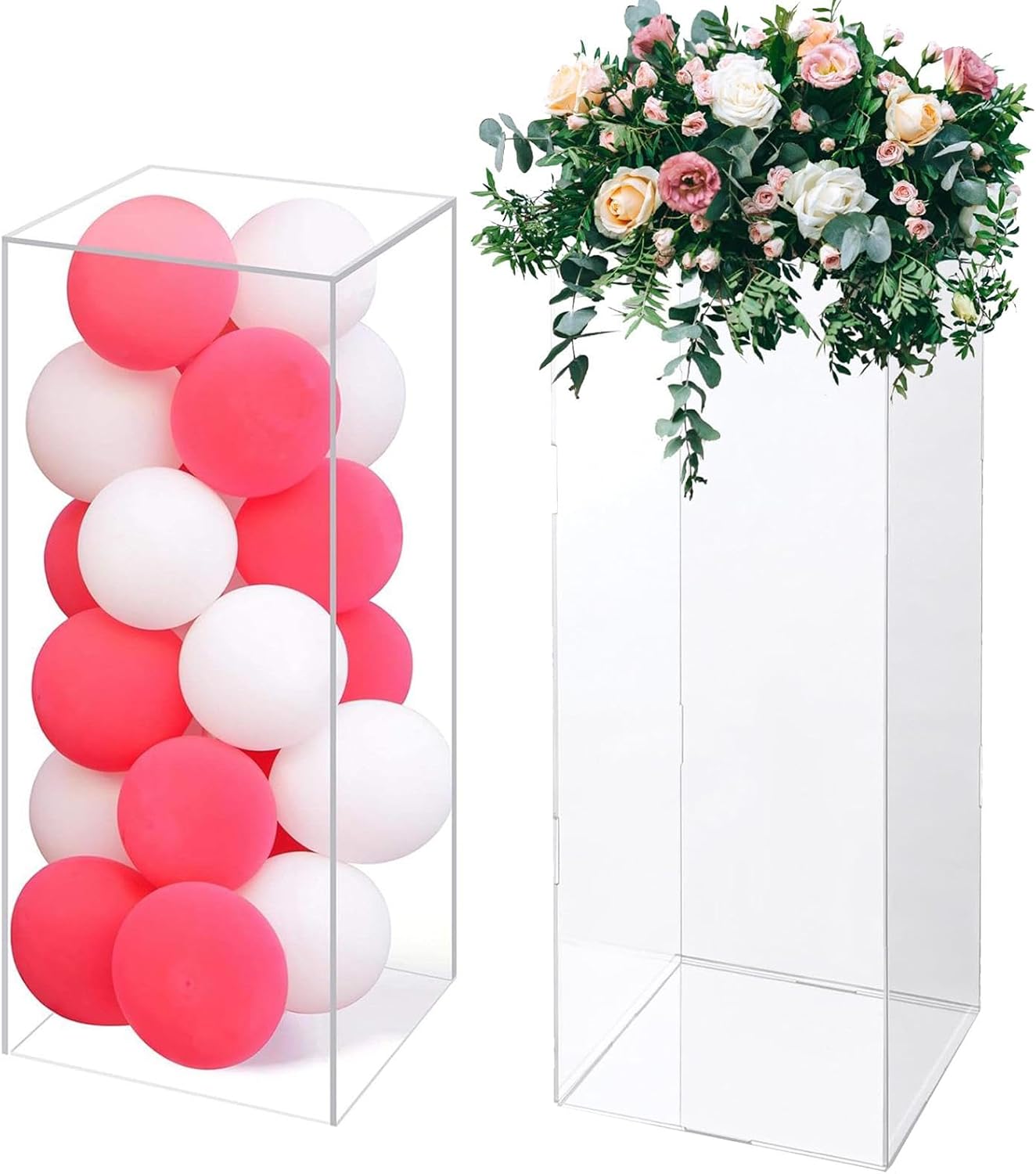 Amazon.com: Acrylic Display Cube Acrylic Column,Acrylic Pedestal Stand ...