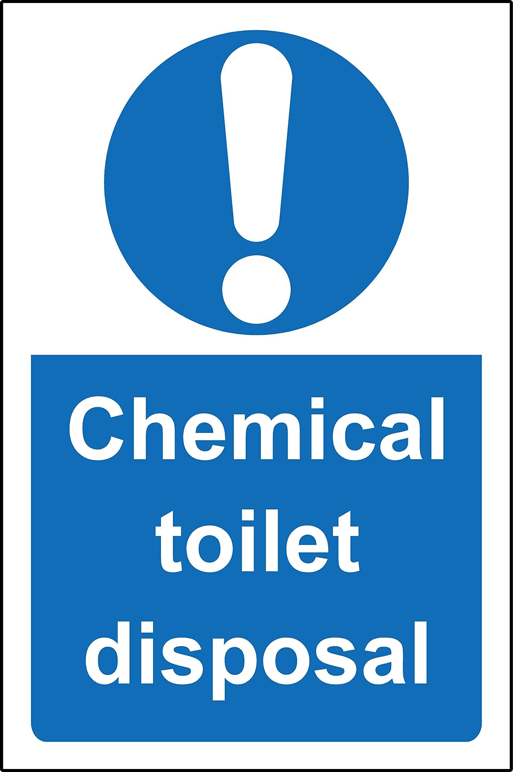 Toilet out of order Bathroom safety sign - 1.2mm Rigid plastic 300mm x ...