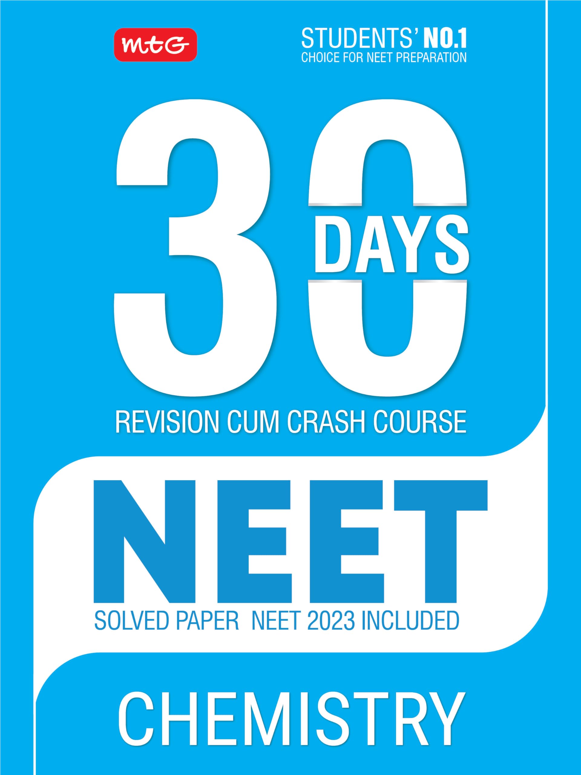 Buy MTG 30 Days Crash Course for NEET Chemistry - NEET Revision Cum ...