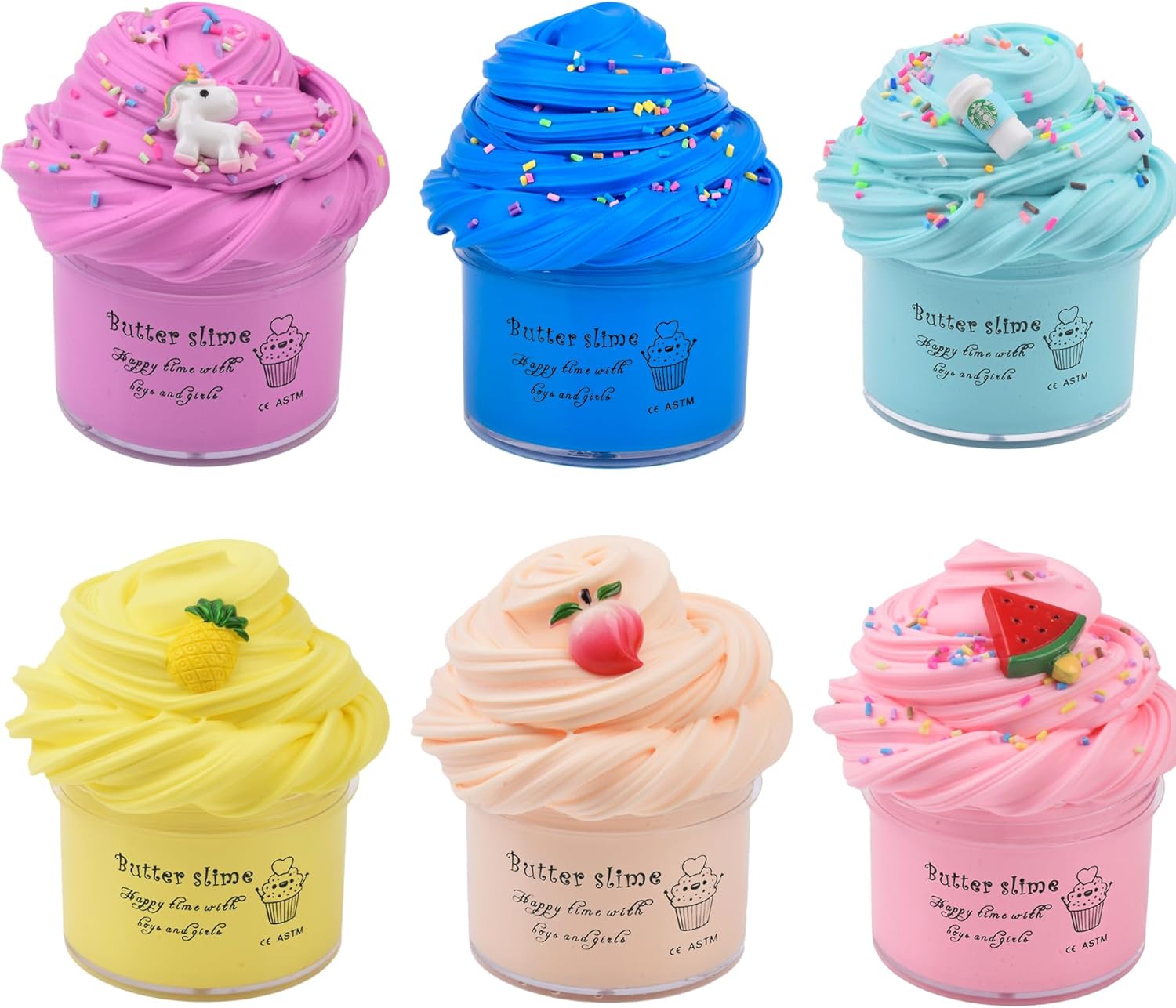 Amazon.com: WUHUANIU Slime Kit with 6 Pack Scented Slime,Watermelon ...