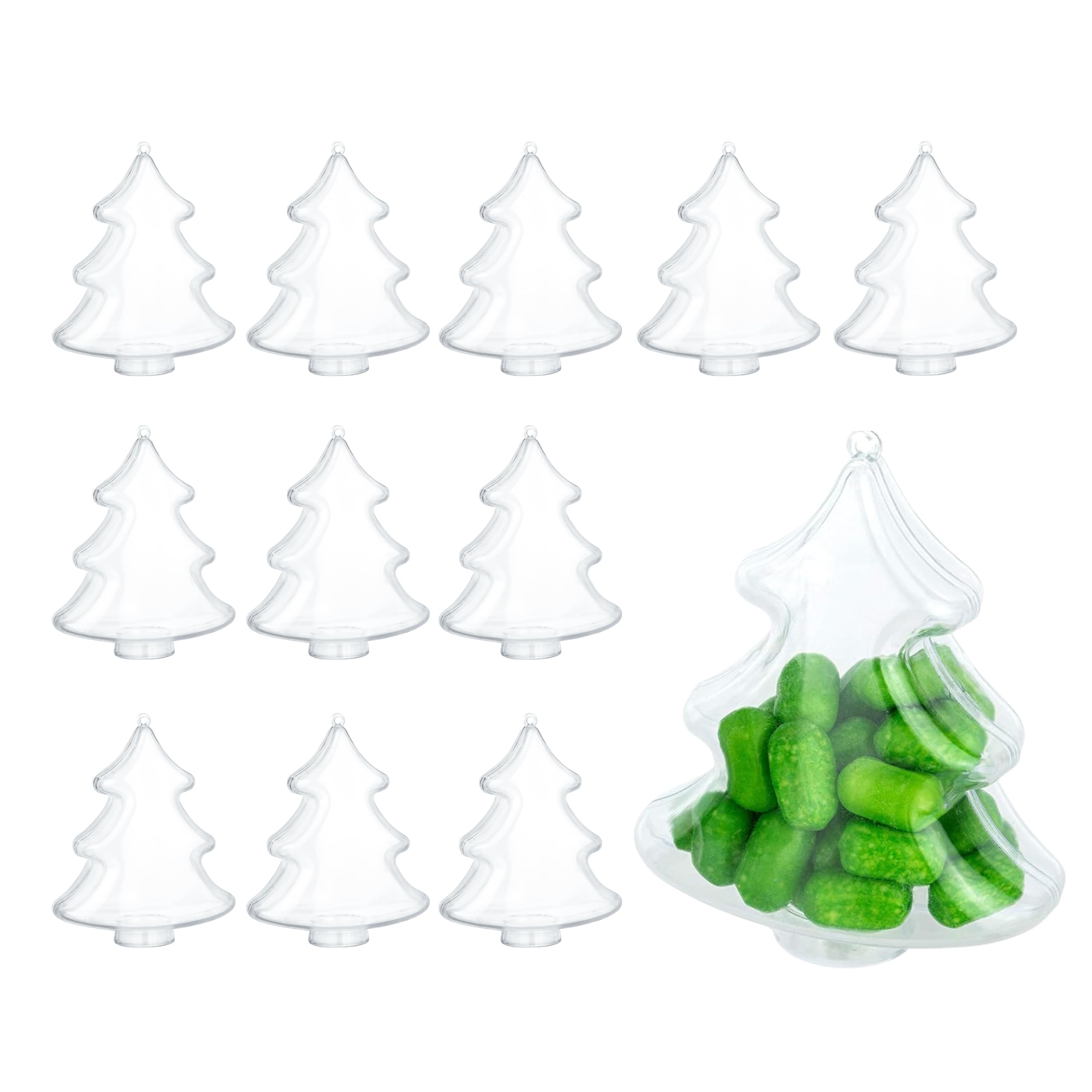 Christmas Tree Plastic Container