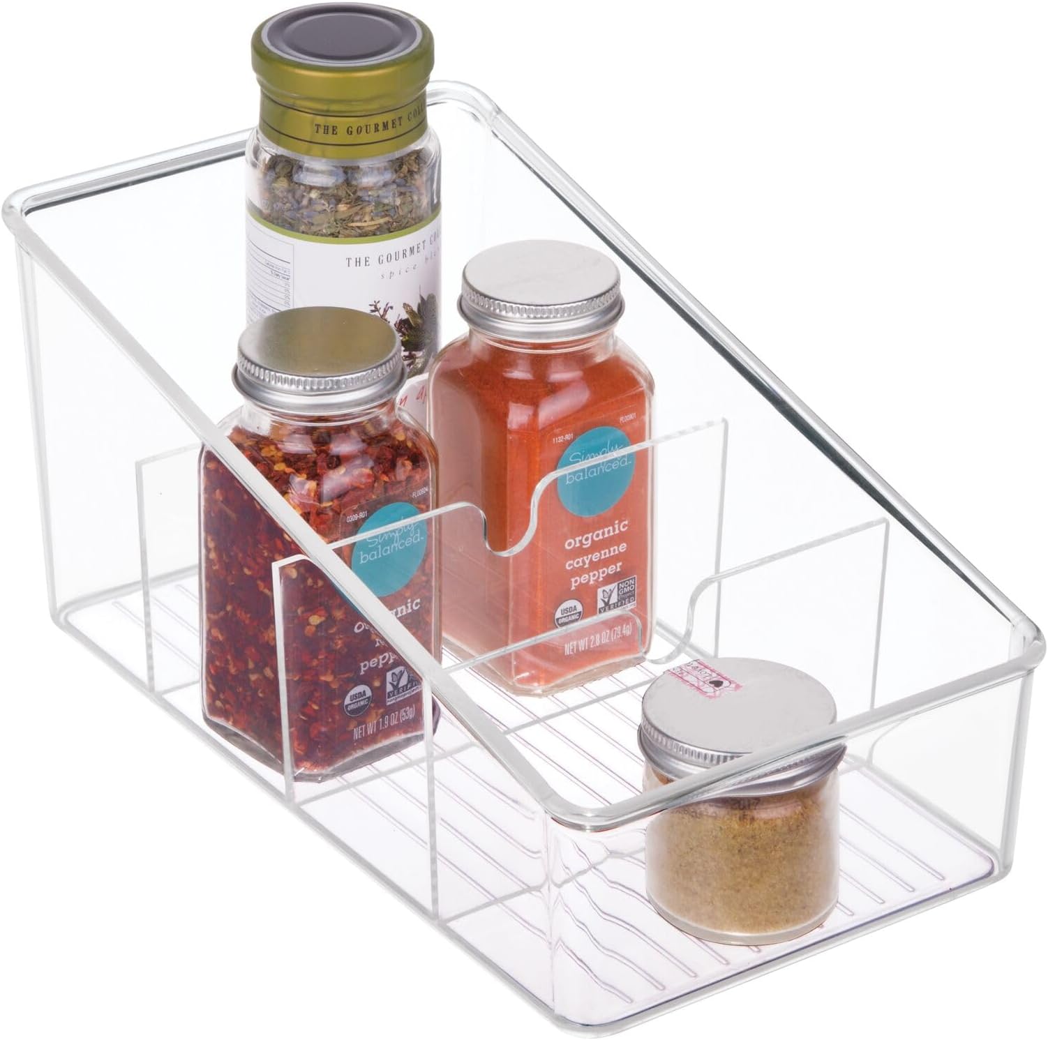Amazon.com: mDesign Plastic Food Packet Organizer Bin - Storage Station ...