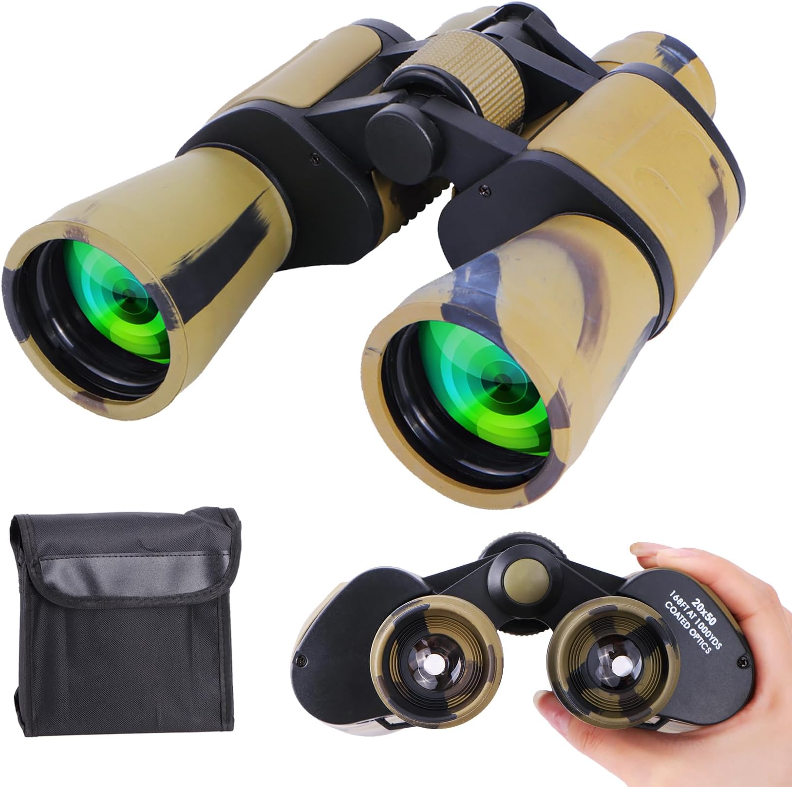 Amazon.com : Binoculars 20x50 - Professional High Magnification HD ...