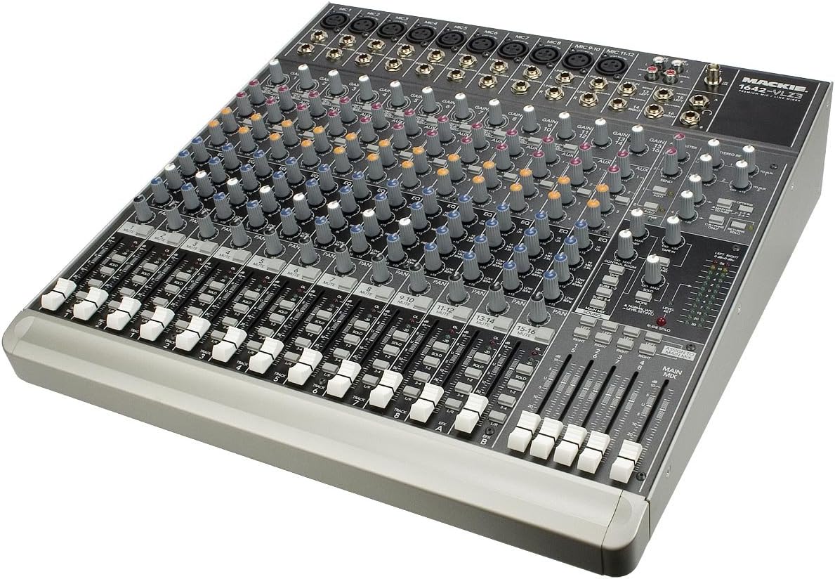 Amazon.com: Mackie 1642-VLZ3 16-Ch. Compact Recording/SR Mixer ...