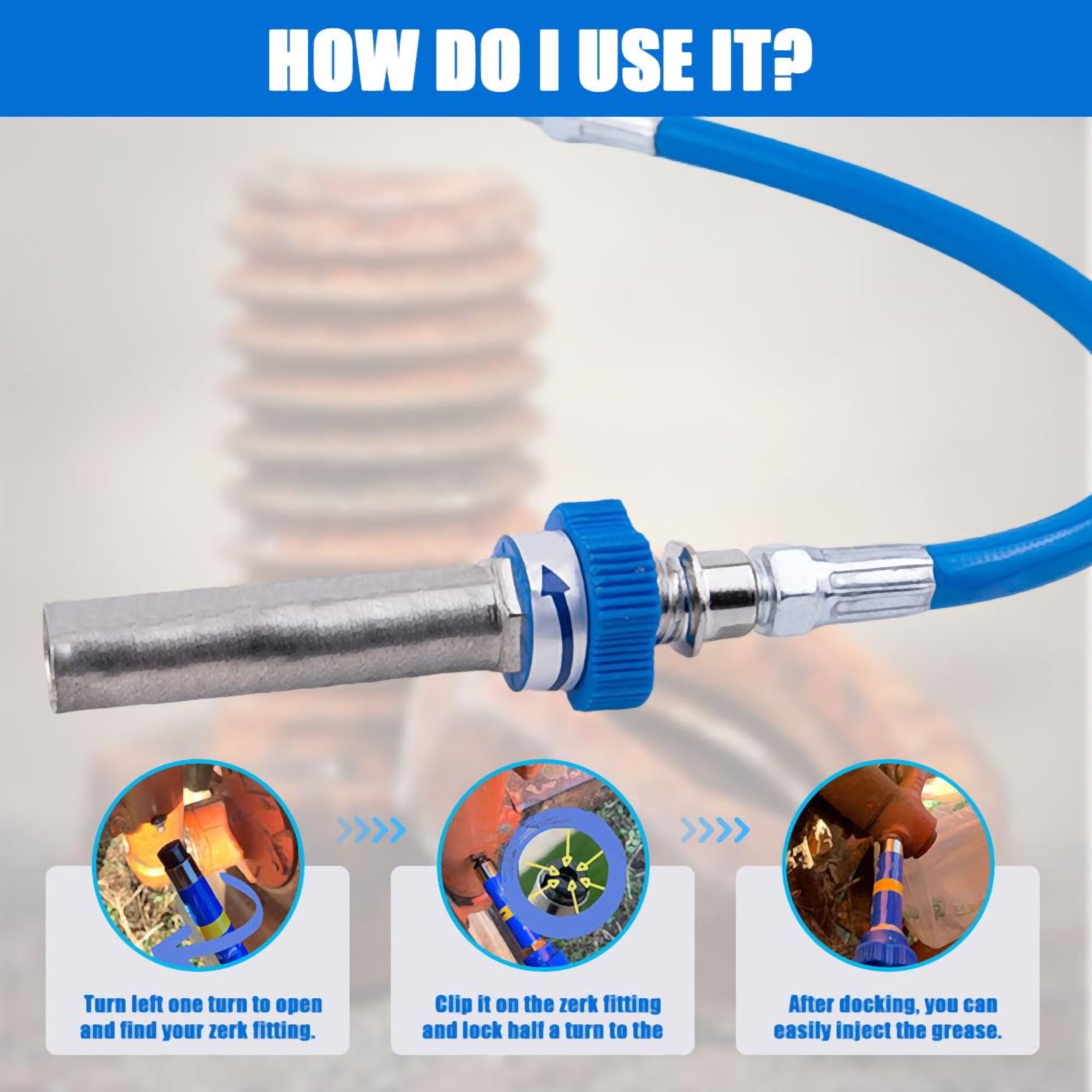 Snapklik.com : Wemomo Lock-on High Pressure Grease Coupler, 8th ...