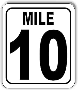Amazon.com : Mile 10 Distance Marker Running Race 5k Marathon Aluminum ...