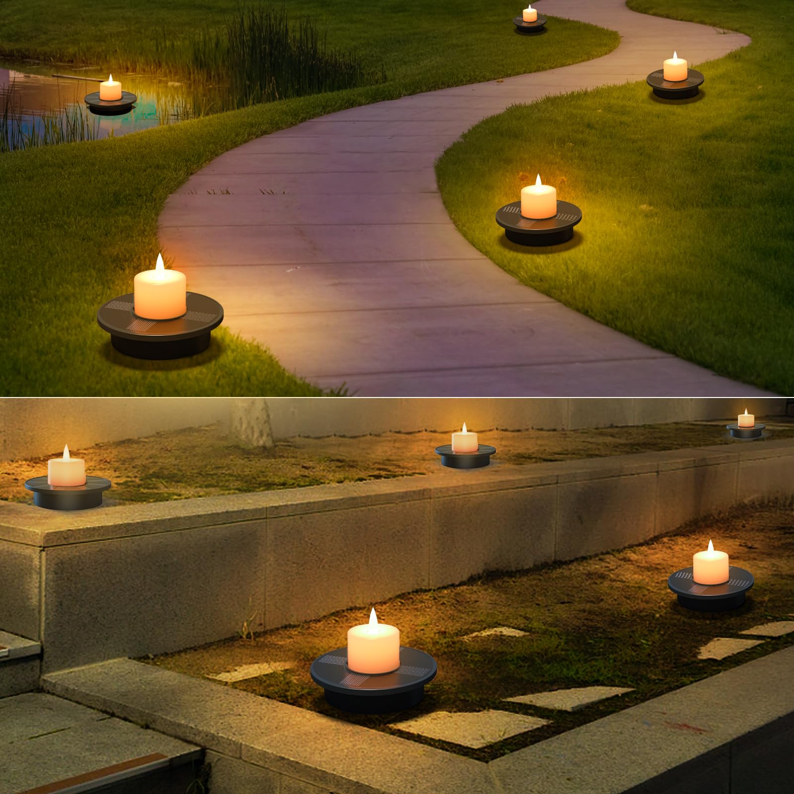 Pool Light Floating Candles VISOFO Solar Floating Pool Lights For