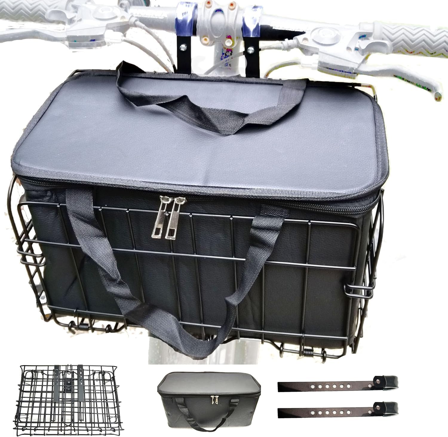 Amazon.com : Mehome Bike Basket Front，Folding Bicycle Basket with ...