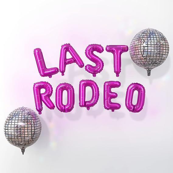 Amazon.com: HOUSE OF PARTY Last Rodeo Foil Balloons 16" Hot Pink Letter ...