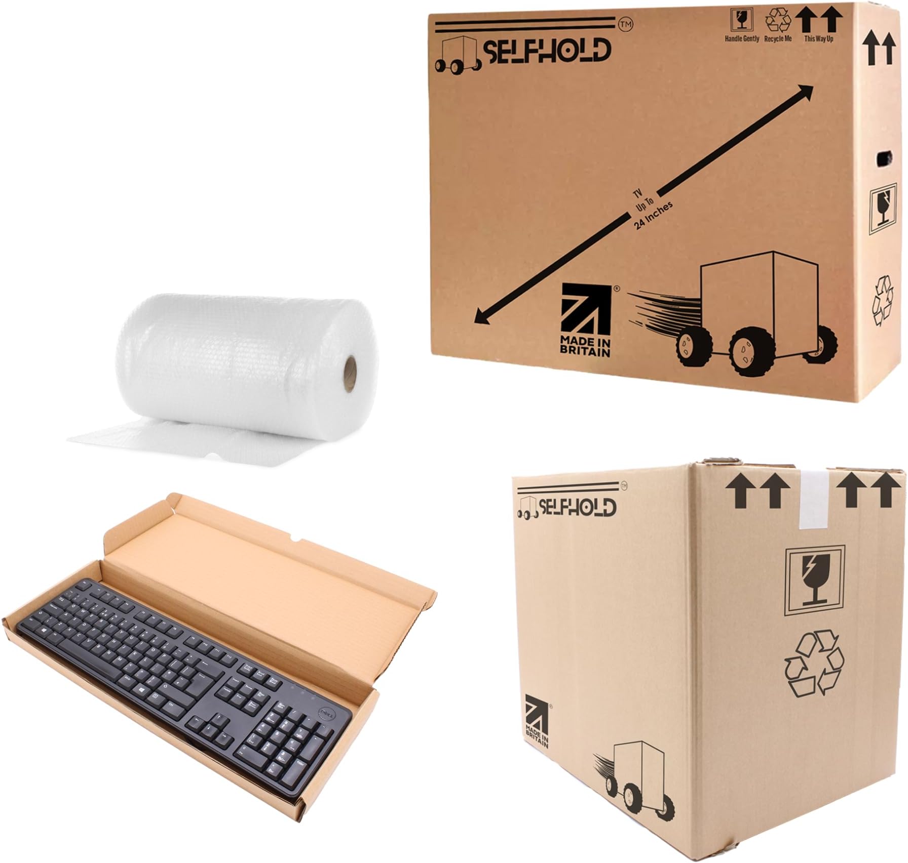 MEG4TEC Laptop Shipping Box & Charger Locker - Strong Cardboard ...