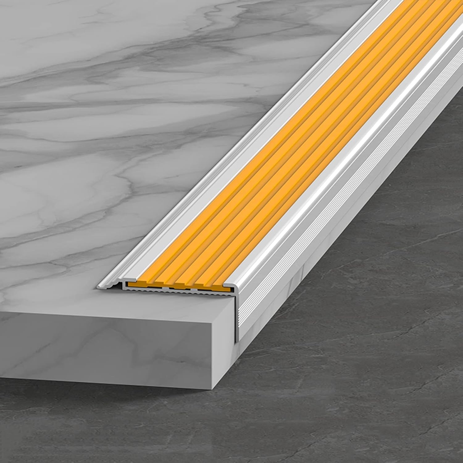Amazon.com: ETULLE Stair Edging Transition Strip, Aluminum Step Edge ...