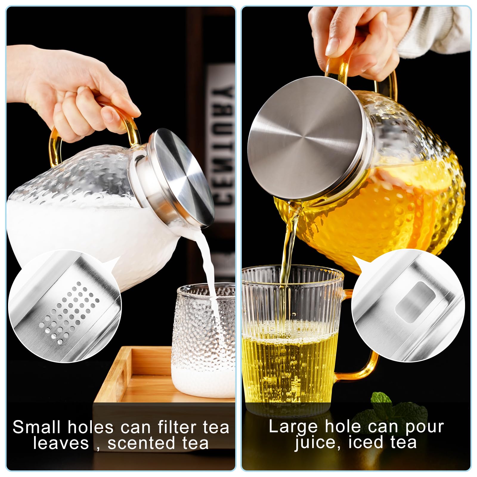 Snapklik.com : PARACITY Glass Pitcher Squama Designed, Glass Water Pitcher