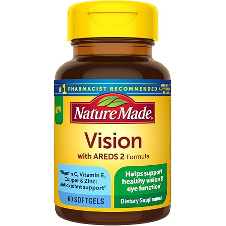 Amazon.com: Nature Made Vision with AREDS 2 Formula, Eye Vitamins with ...