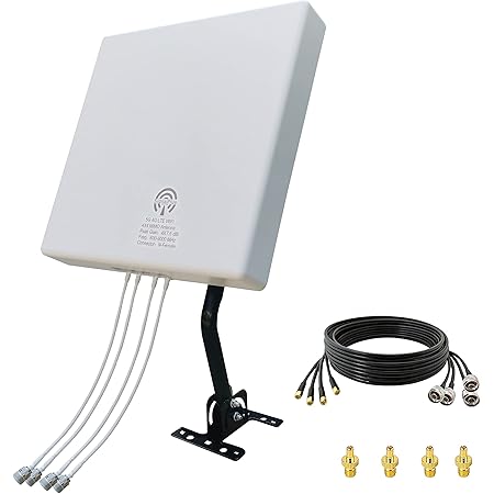 Amazon.com: WiFi 5G 4G LTE MIMO 4x4 Panel External Antennas Kit for 4G ...