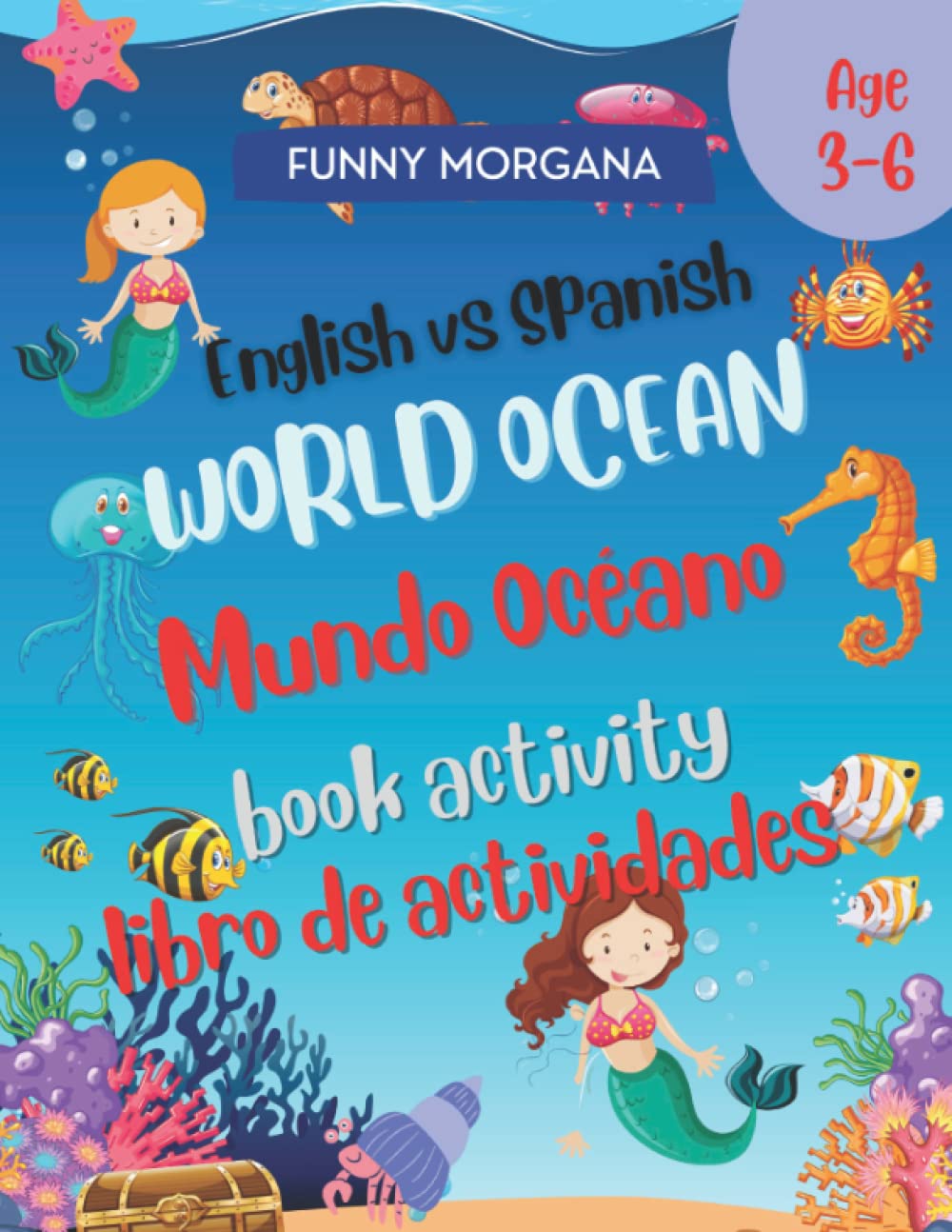 English and Spanish - WORLD OCEAN - Mundo Océano - book activity libro ...