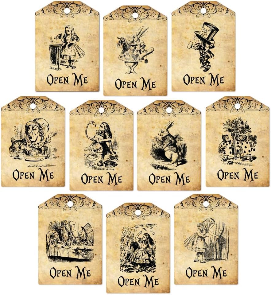 Take Me Tags Alice In Wonderland Editable Alice In Wonderland Favor