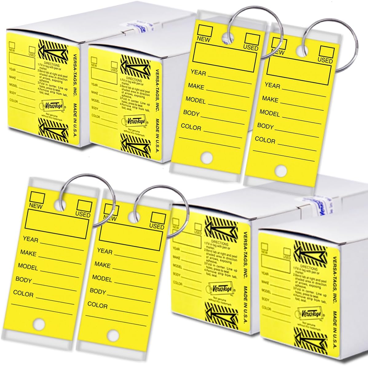 Amazon.com : Versa-Tags 1000 Per Box, Self-Protecting Paper Key Tags ...