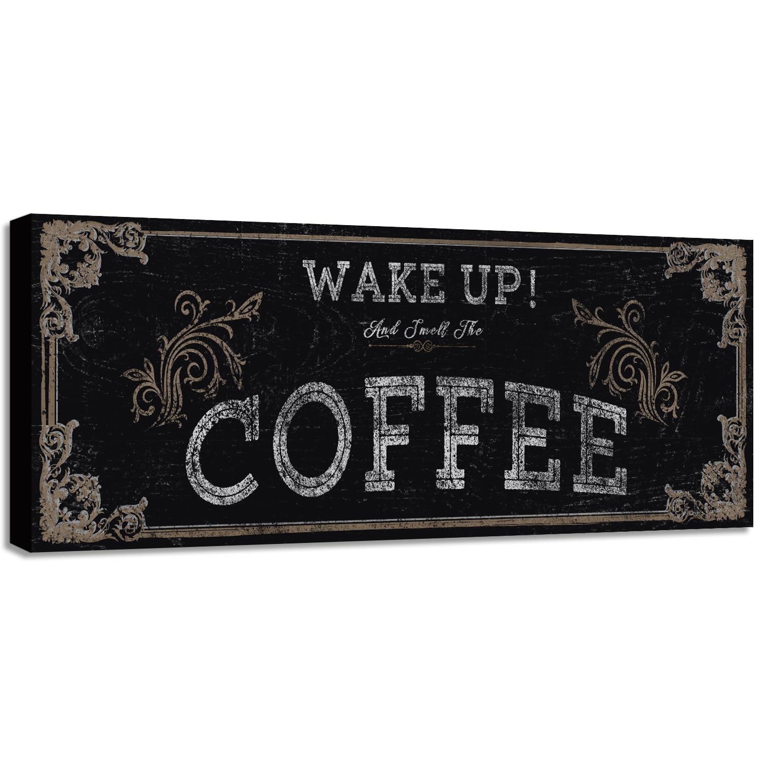 Amazon.com: Vintage Coffee Signs Plaque Wake Up and Smell the Coffee ...