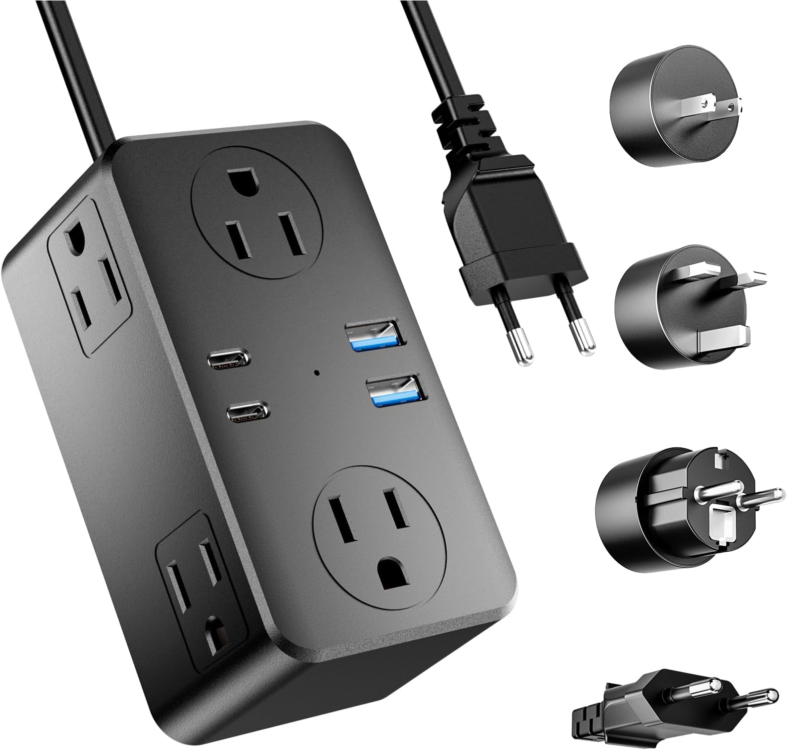 Amazon.com: Kakyanill European Travel Plug Adapter, EU/UK/US Travel ...