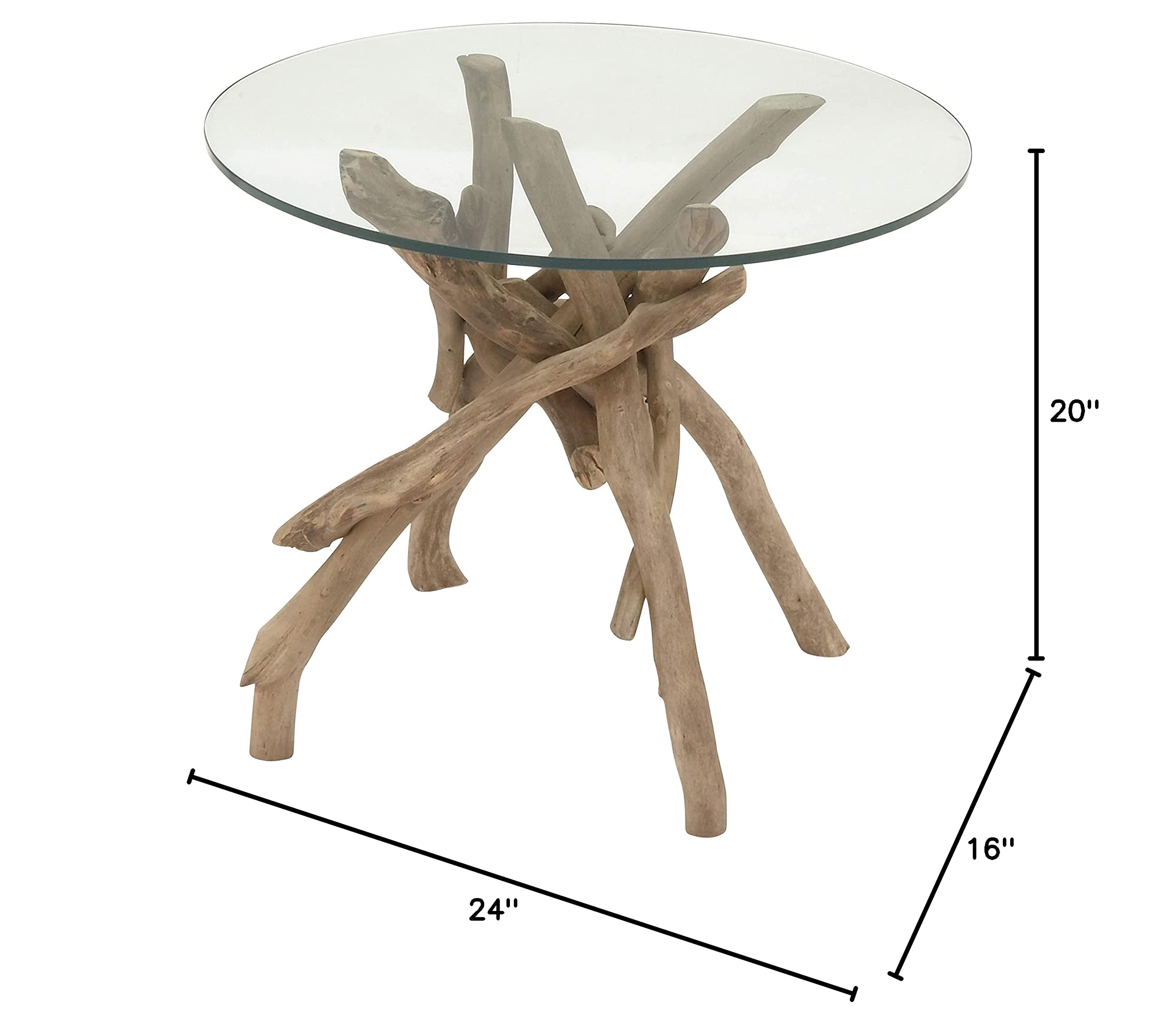 (incomplete only legs ) Deco 79 Wood Handmade Tree Branch Accent Table ...