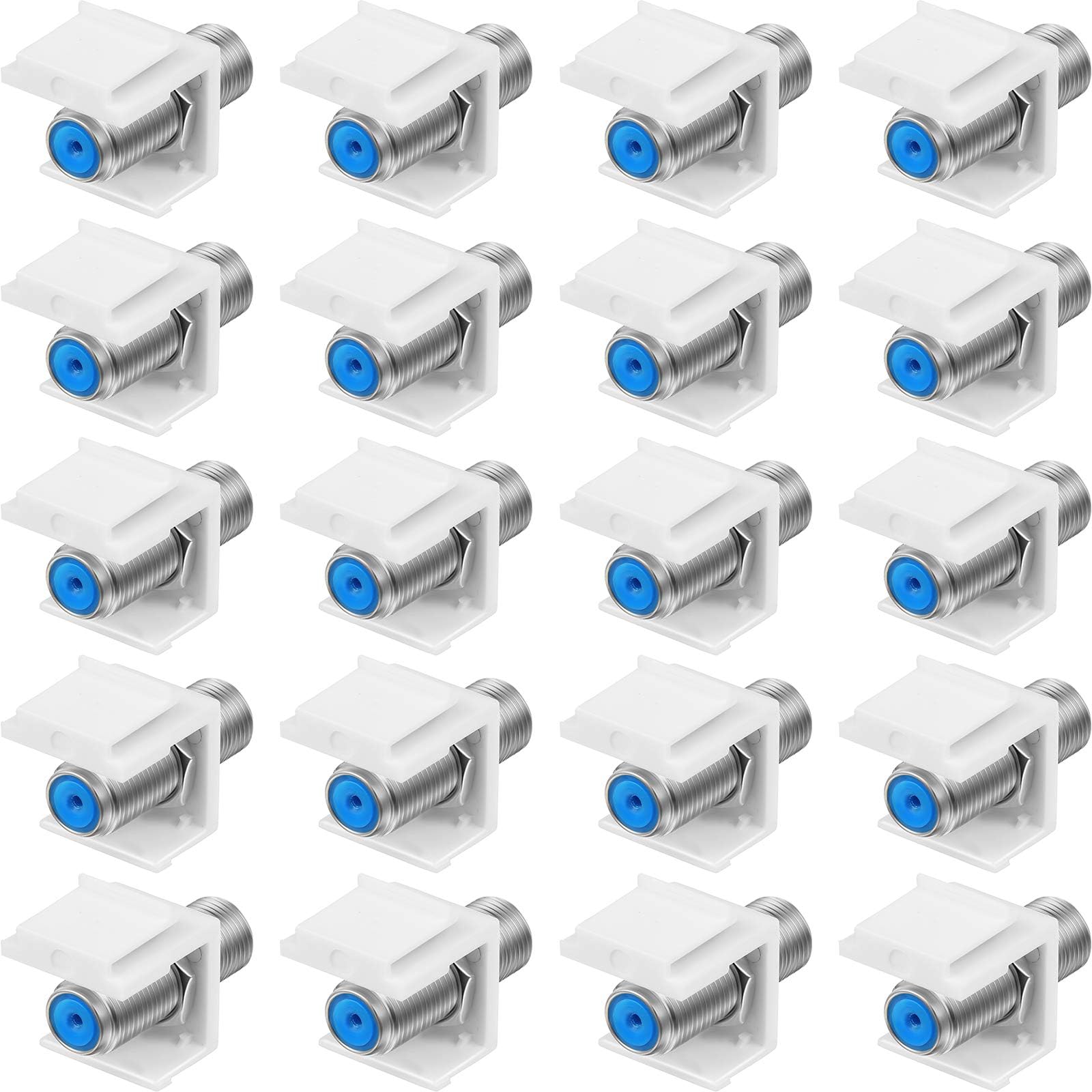 Amazon.com: Cable Matters 5 Pack RG6 Keystone Jack Insert, Coaxial ...