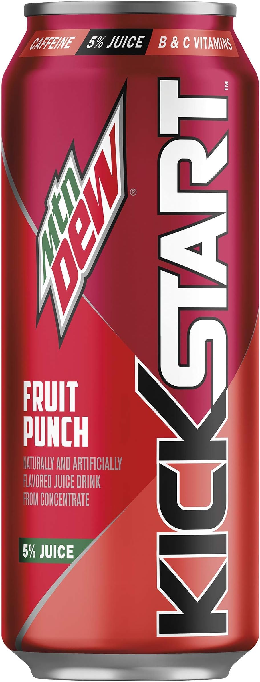 Amazon.com : Mountain Dew Kickstart Energy Drink, Fruit Punch, 16 oz ...