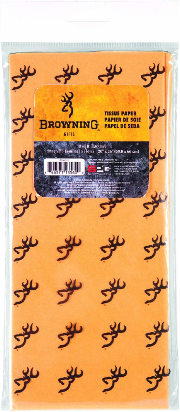 Amazon.com: Browning Gift Tissue Paper Black and Gold by SPG : Health ...