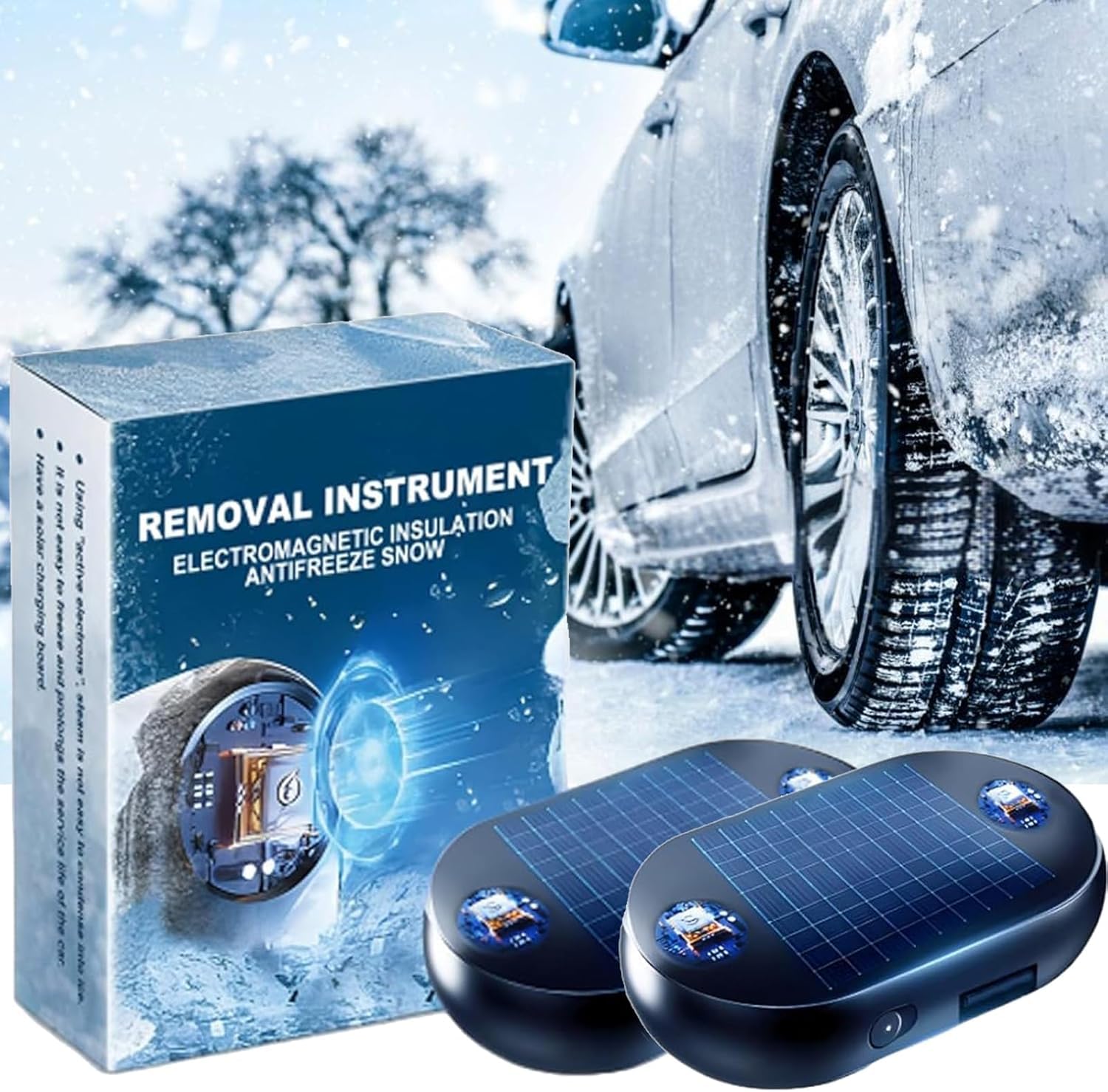 Amazon.com: 2pcs Electromagnetic Snow Removal, Anti-freeze ...