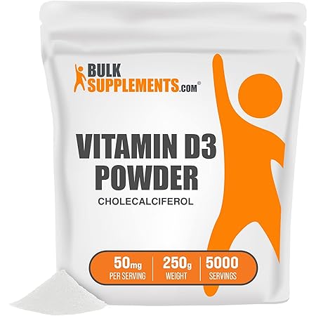Amazon.com: BULKSUPPLEMENTS.COM Vitamin D3 5000IU Powder (125mcg ...