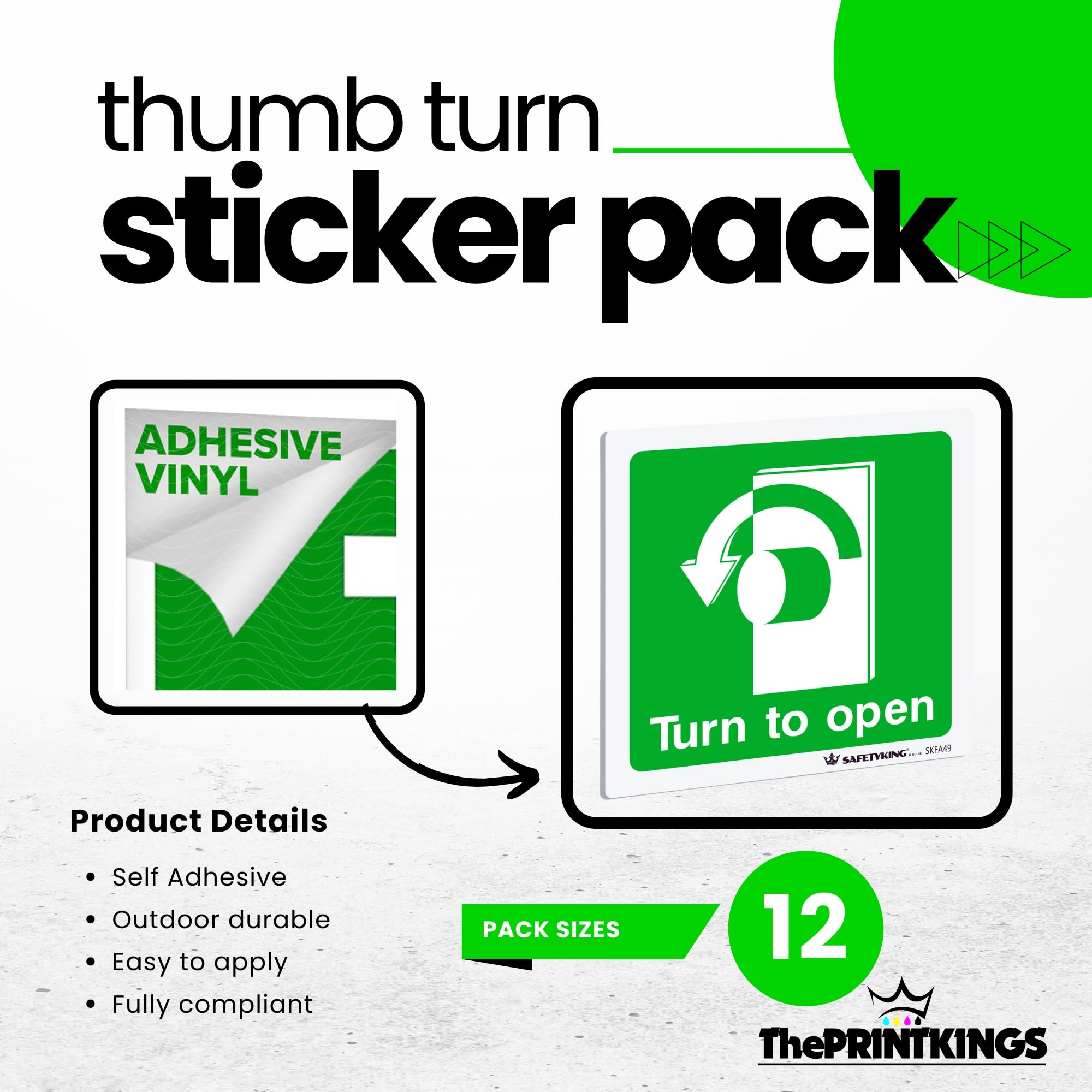Thumb Turn Sticker