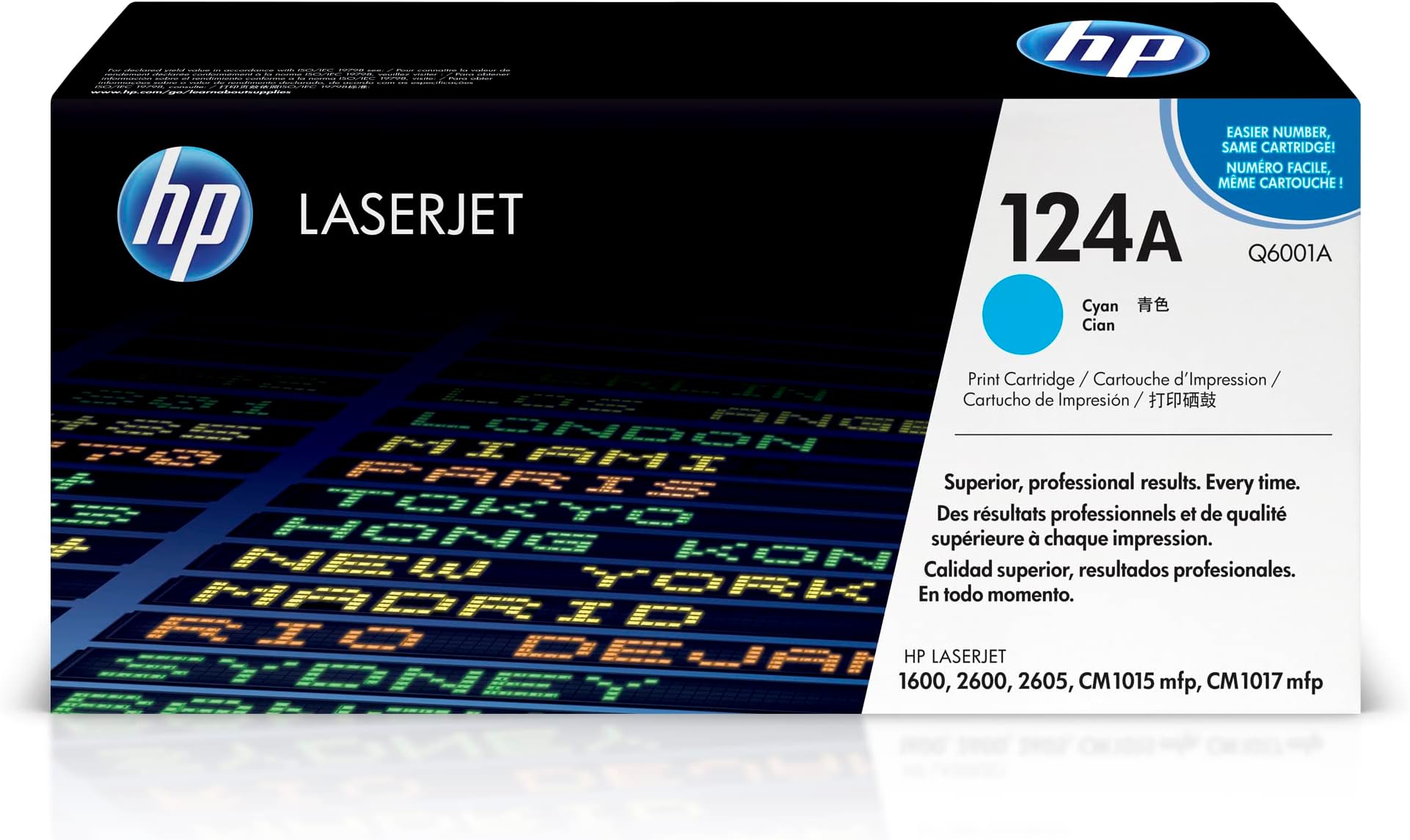 HP 124A (Q6001A) Blau Original Toner für HP Color Laserjet 2600, 2605 ...