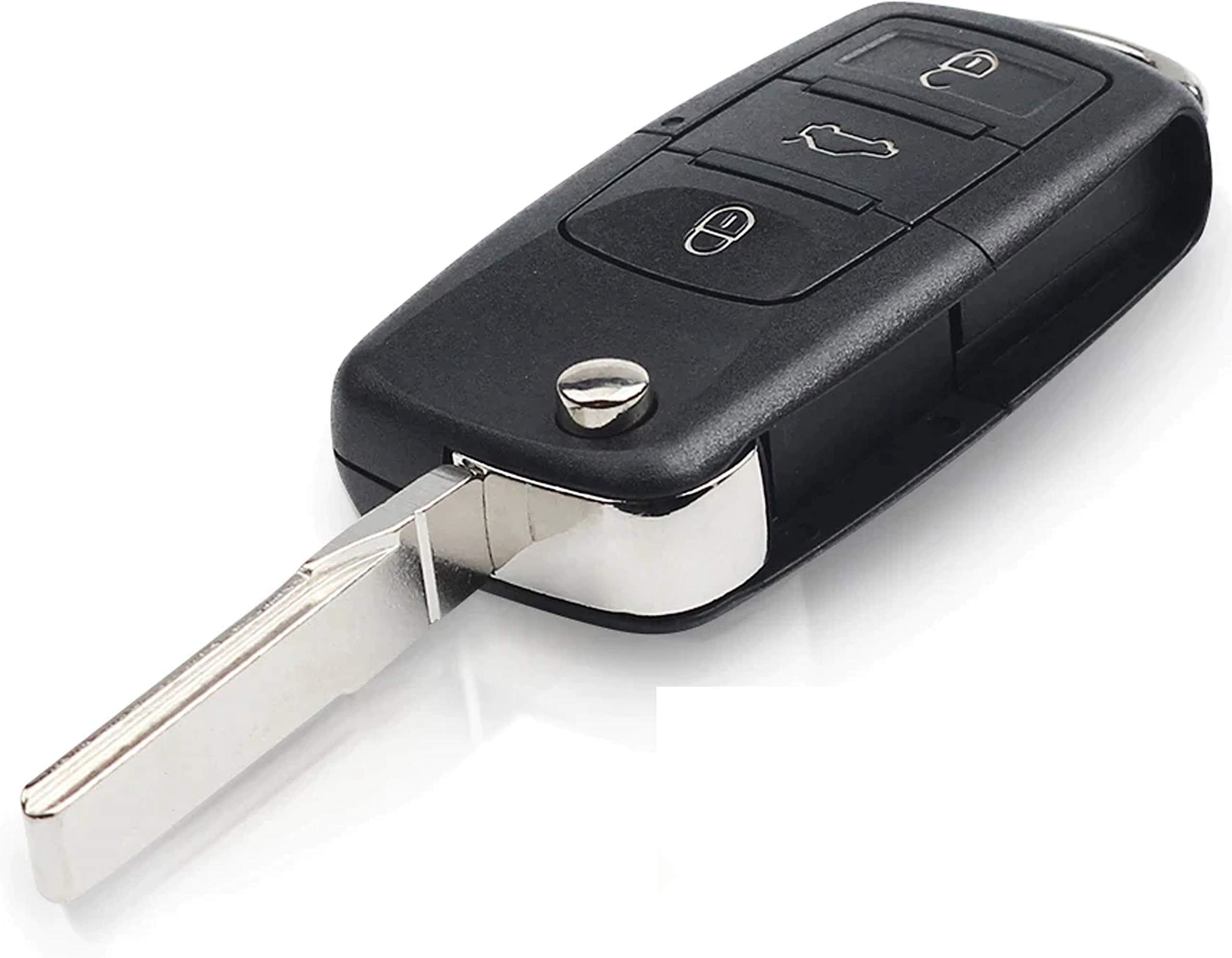 Amazon.com: KEMANI Uncut 4 Buttons Flip Remote Entry Key Fob Case Shell ...