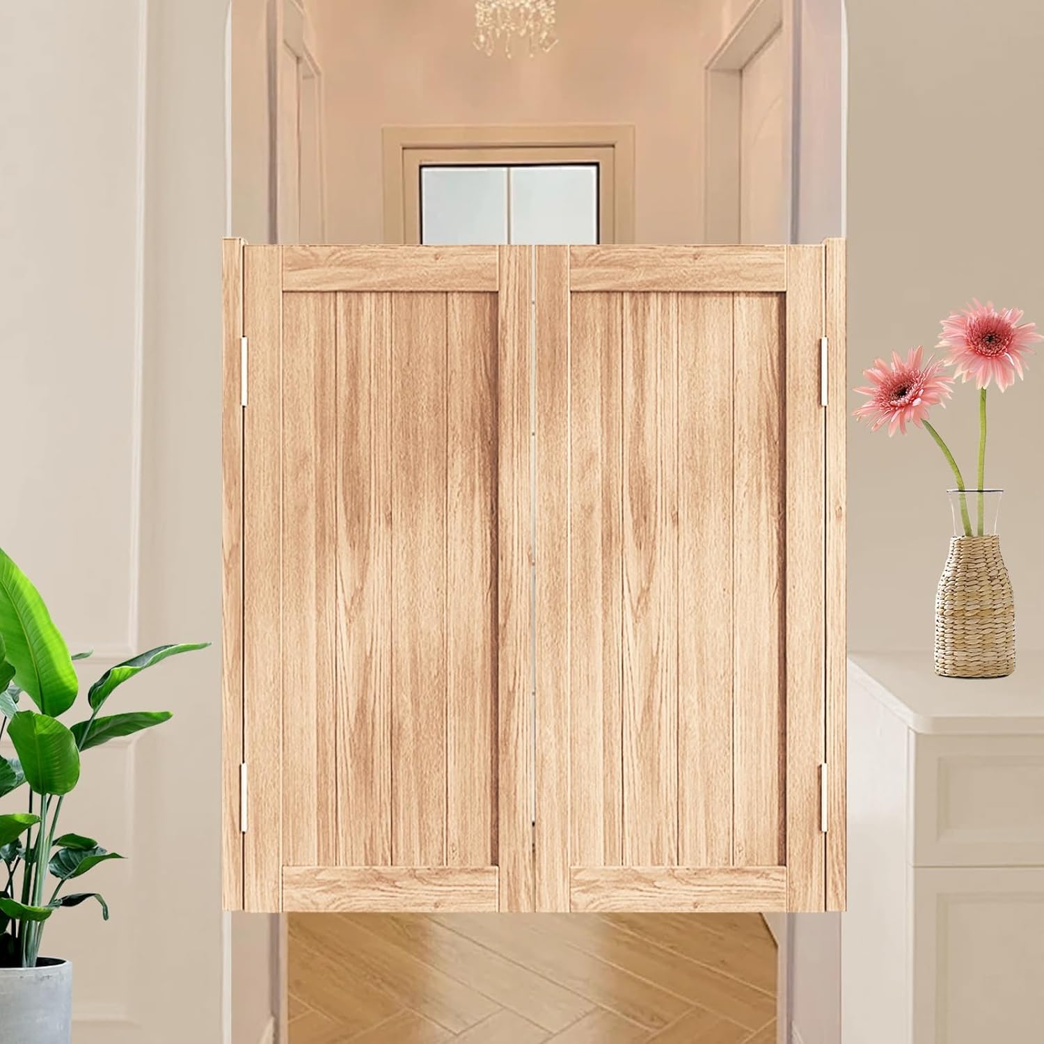 Interior Wood Swing Door, 2-Half Saloon Cafe Door, Partition Doors for ...