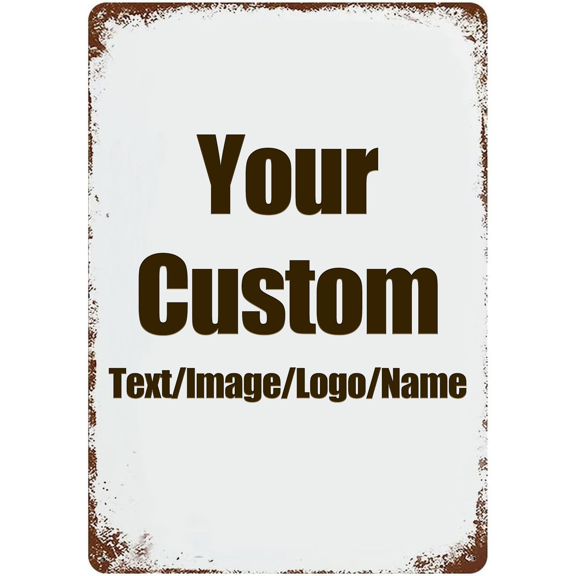 hadefa Custom Signs Design with Your Own Image/Logo/Text Metal Sign ...