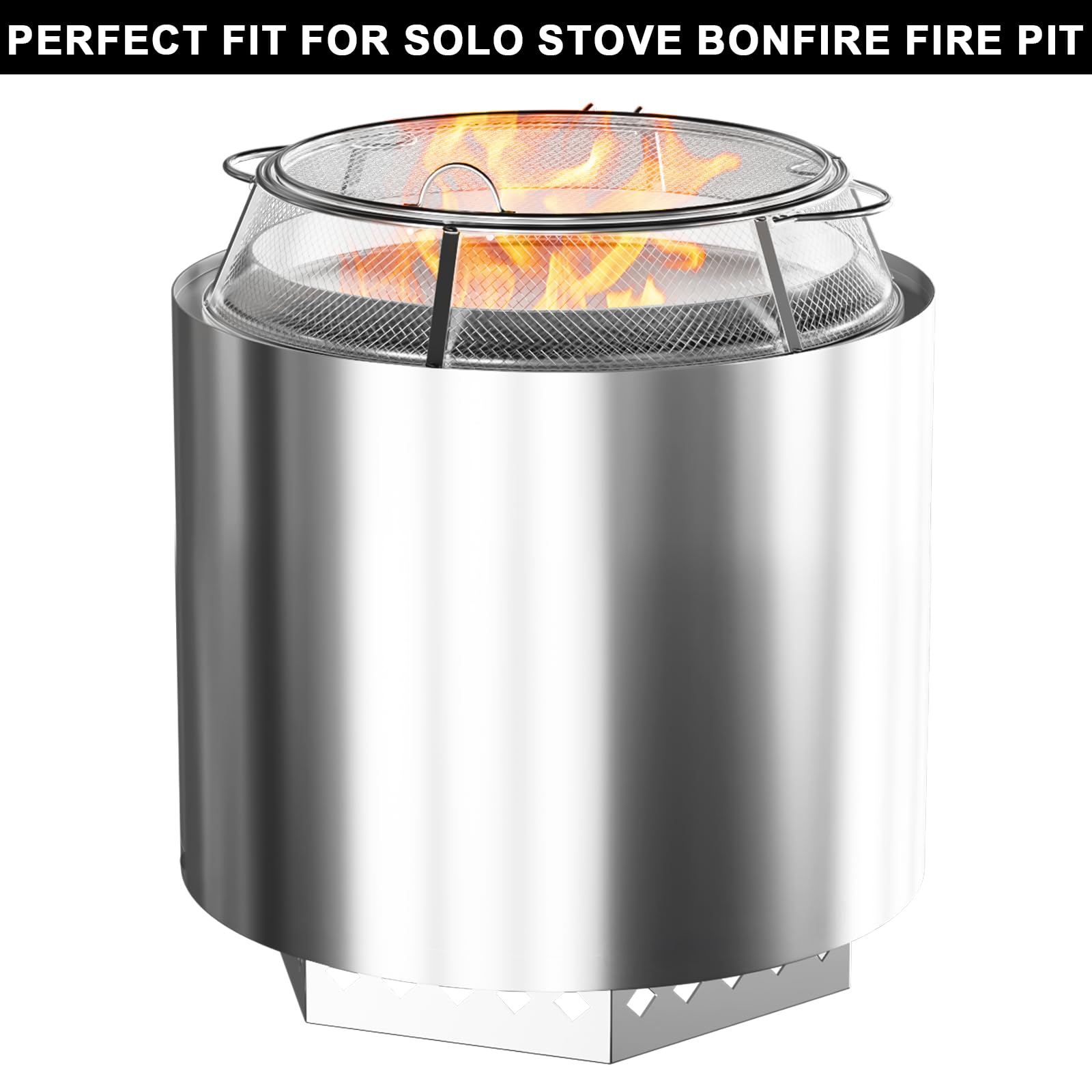Fire Pit Spark Protector Screen Mesh for Solo Stove Bonfire Shield ...