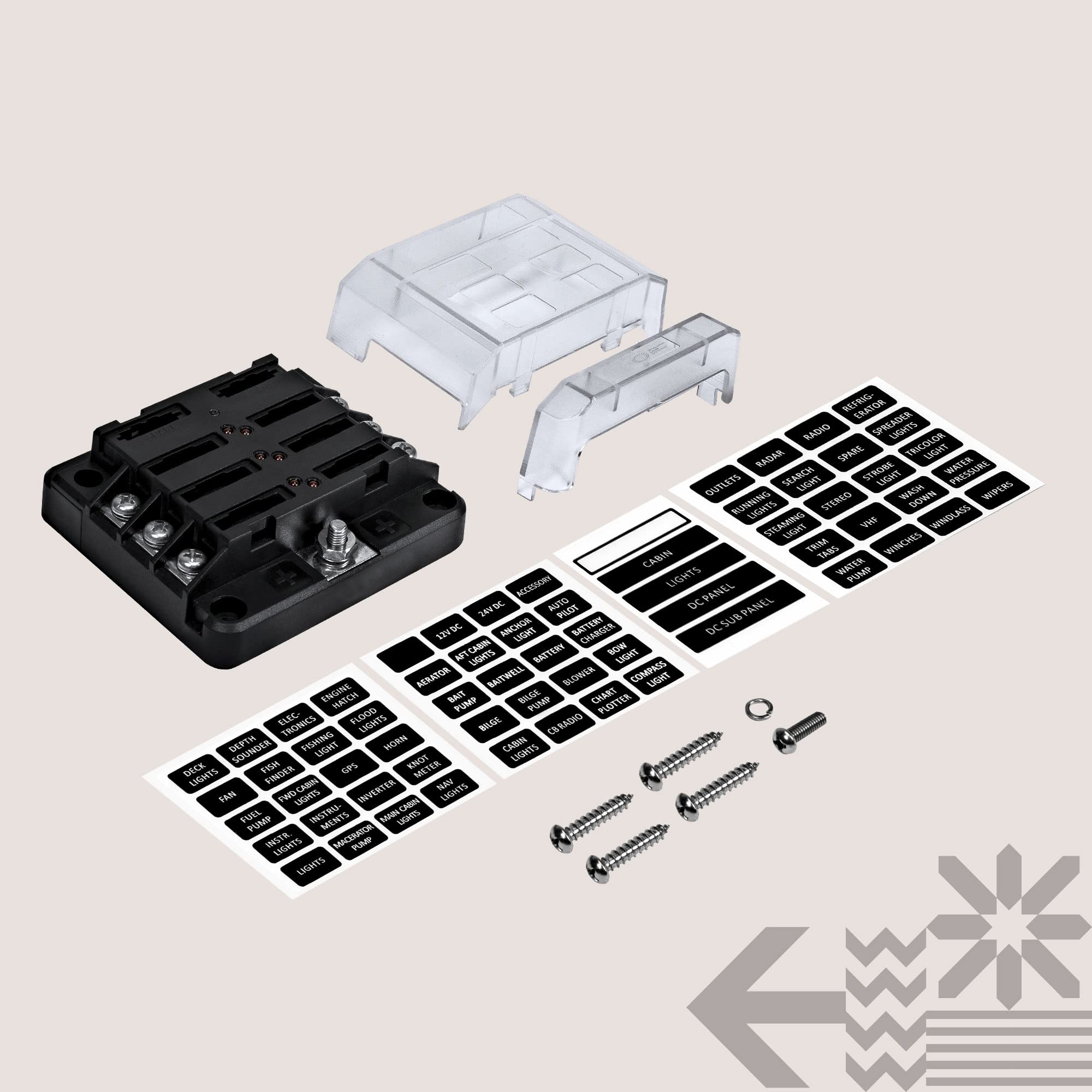 Snapklik.com : True Mods 6 Way Blade Fuse Box For Automotive ATC/ATO ...