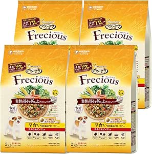 Amazon | グラン・デリ フレシャス (Frecious) ドッグフード ドライ [早食い軽減設計] チキン&ビーフ 8kg (2kg×4個)【国産】【ケース品】 | グラン・デリ ...