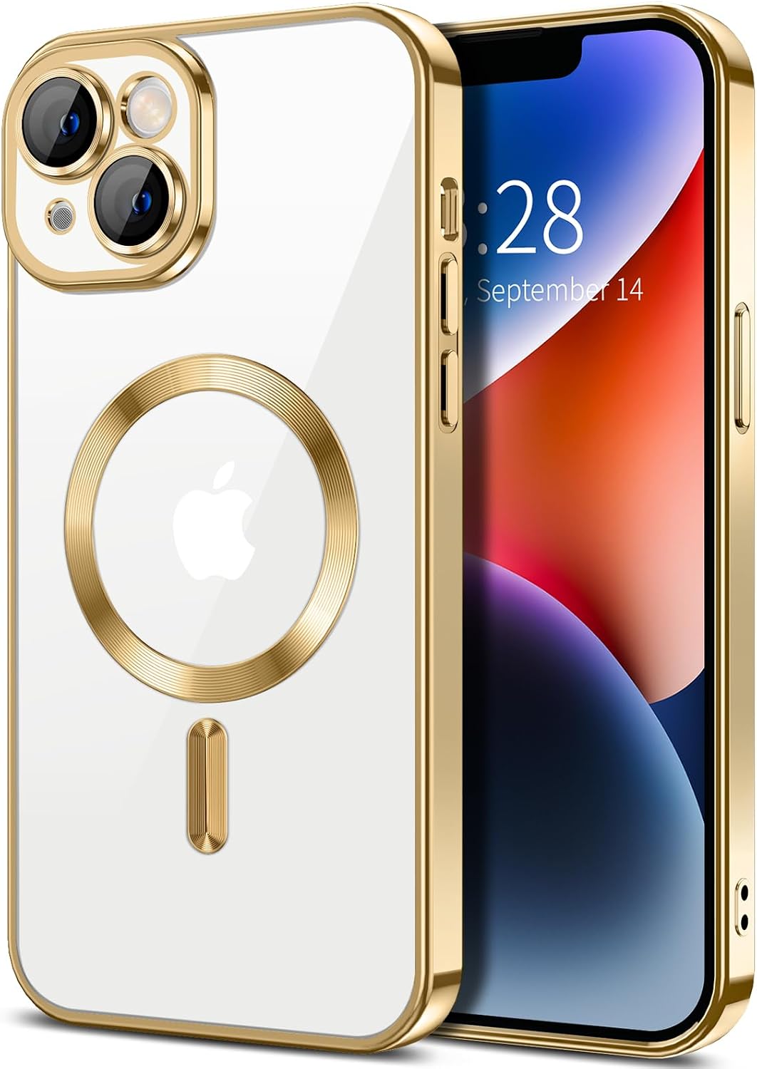 Amazon.com: Hython Magnetic Clear for iPhone 14 Plus Case with Camera ...
