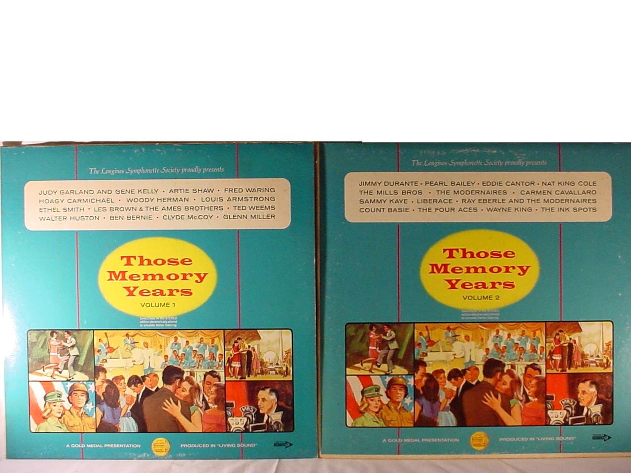 Those Memory Years Vol 1 & 2 Mint / NM Stereo Lps - Judy Garland - W ...