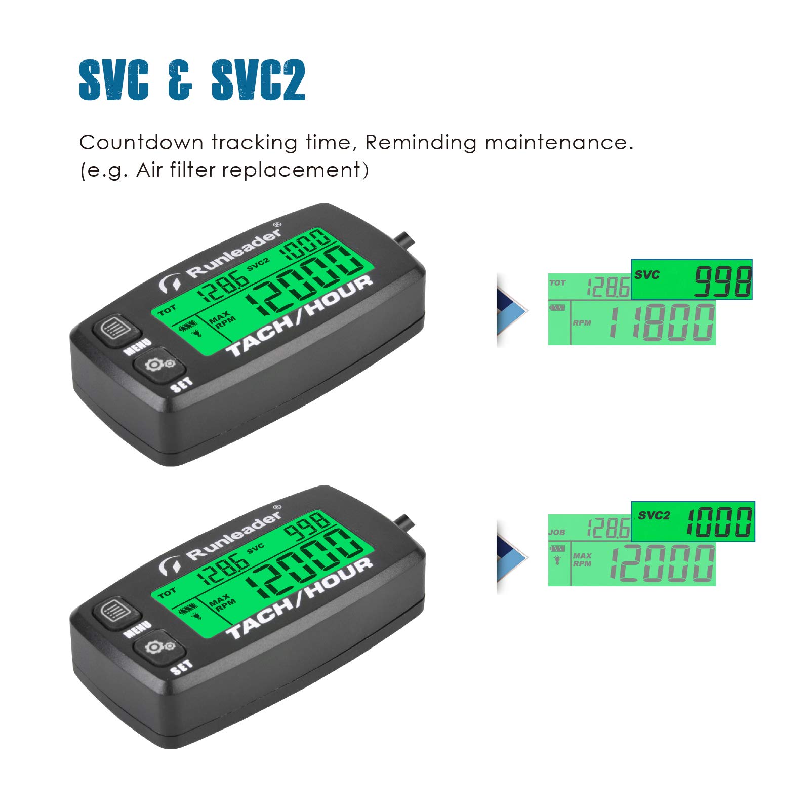 Snapklik.com : Digital Maintenance Hour Meter,Hours Accumulate & RPM ...