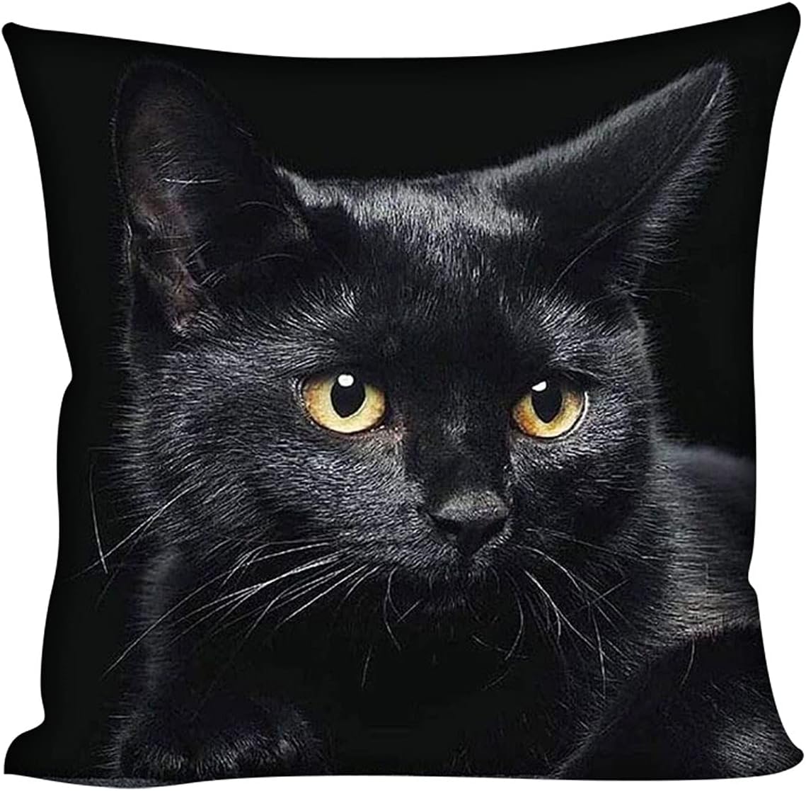 Glareshop Cat Print Linen Pillow Case Cushion Throw Cover Home Sofa ...