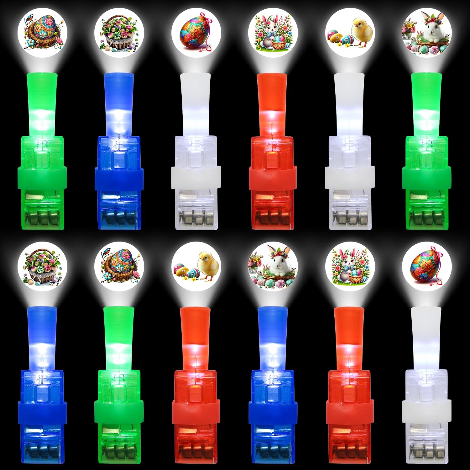 Amazon.com: 36PCS Easter LED Light Up Finger Lights for Kids Finger ...