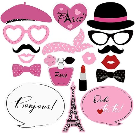 Amazon.com: Big Dot of Happiness Stars Over Paris - Parisian Themed ...