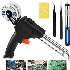 Amazon.com: Soldering Gun Iron Kit Automatic 110v Micro Solder Guns Irons for Electronics ...