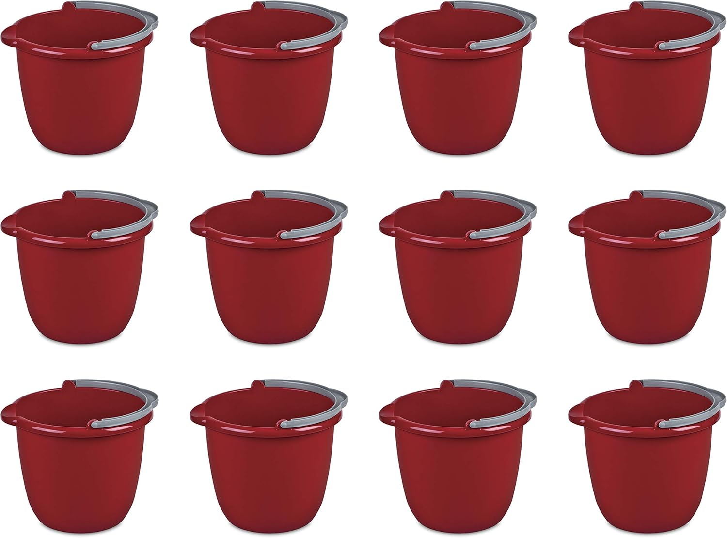 Amazon.com: Sterilite 10 Qt Spout Pail with Handle, Bucket for ...