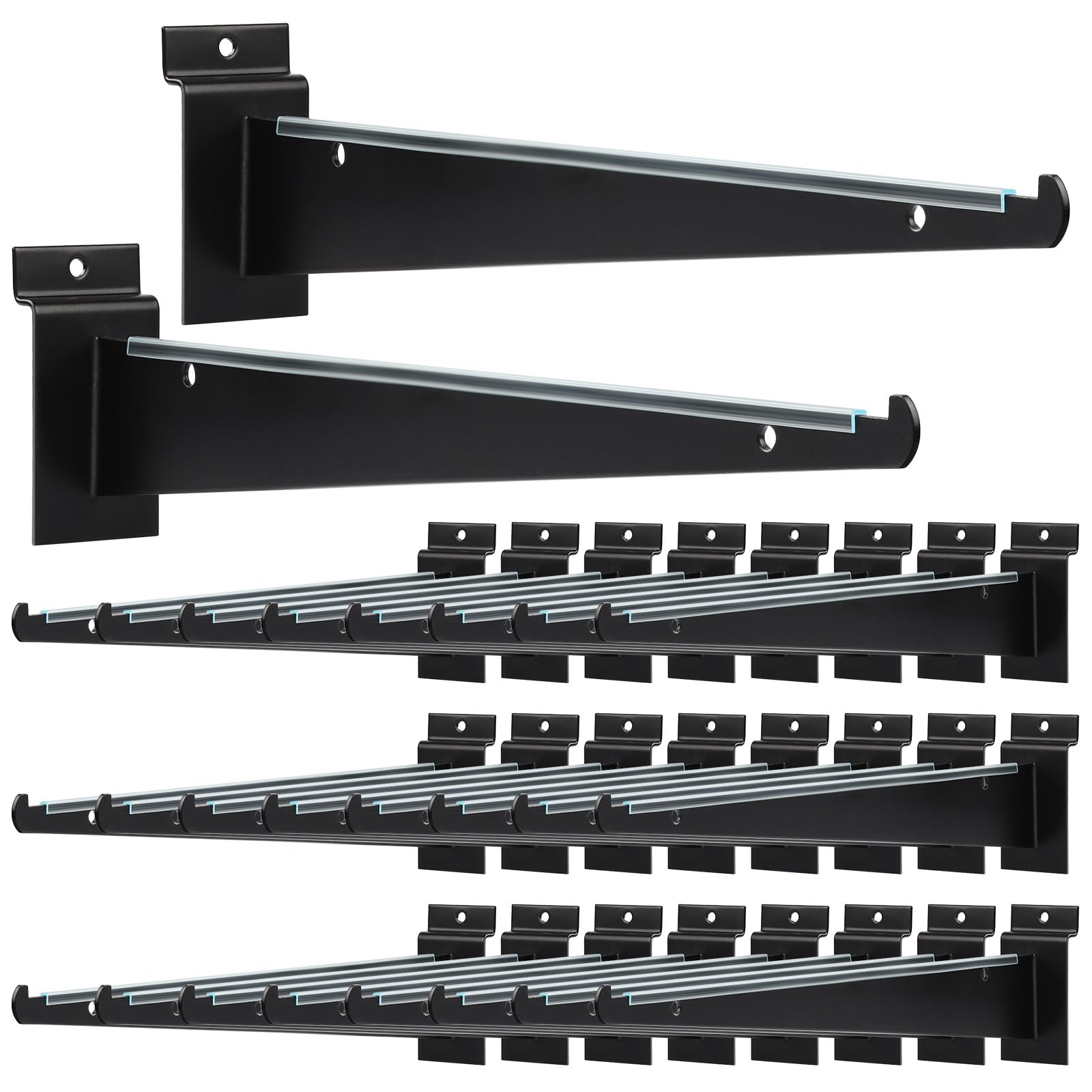 AOKLIT 6 PCS 12 Inch Slatwall Shelf Bracket, Price-Friendly, Easy ...