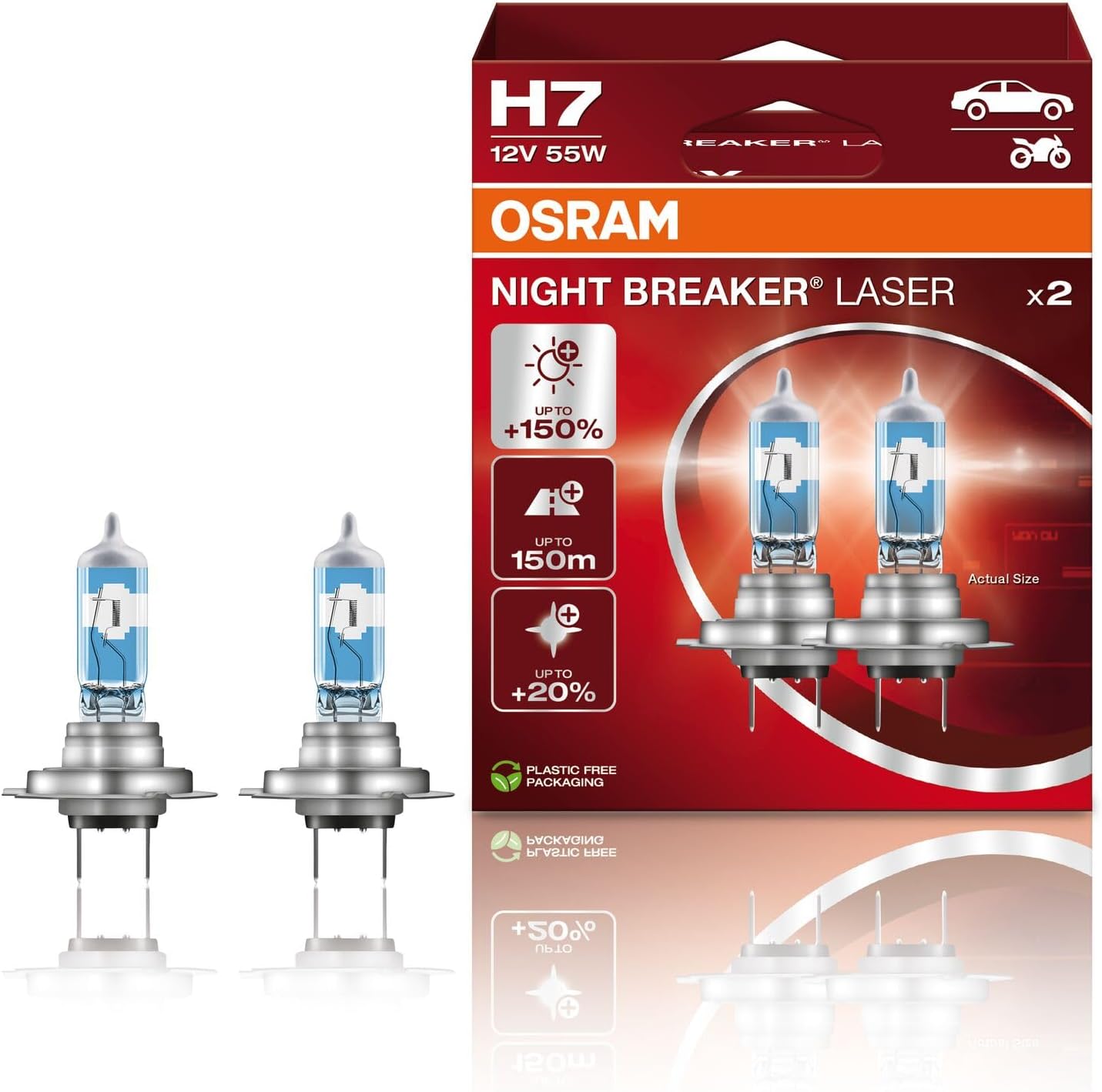 Osram Night Breaker LED Smart H7; up to 330% more brightness; 6000 K ...