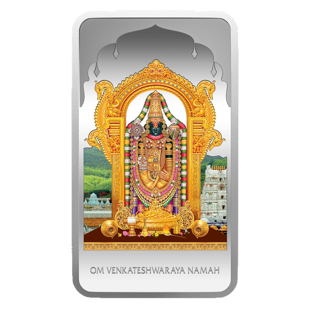 MMTC-PAMP 999.9+ Purity Lord Balaji 50 gm Silver Bar : Amazon.in: Jewellery
